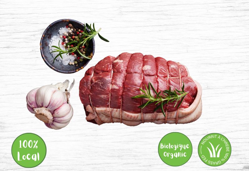 Rôti Français Biologique 100% Nourri À L'herbe | Fermes Valens