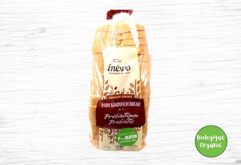 Inewa, Pain sandwich Probiotique faible en gluten BIO congelé | Fermes ...
